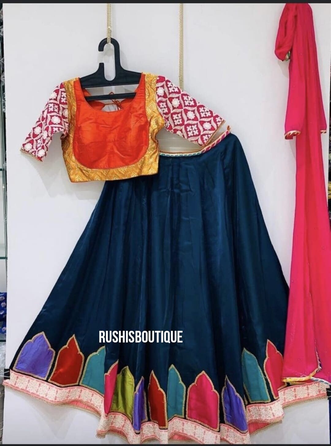Navratri Chaniya Choli Navratri Lehenga Choli Embroidered Navratri ...