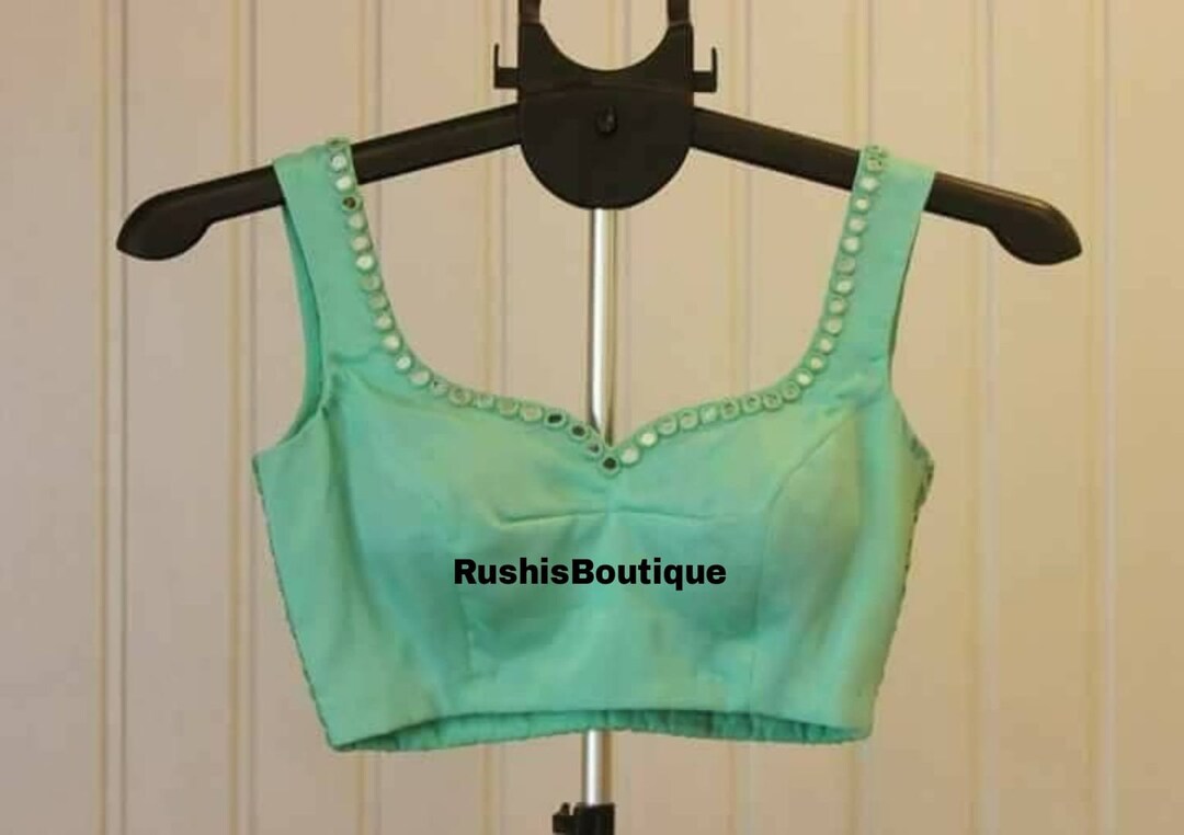 Premium Silk Blouse Mirror Work Designer Beautiful Blouse Party Wear ...