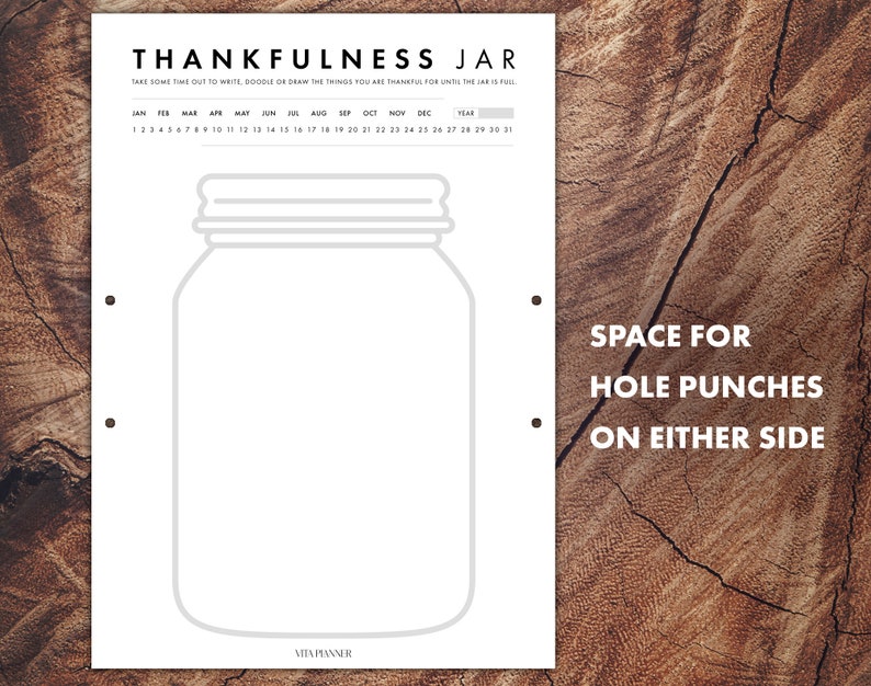 Thankfulness Jar, Gratitude Jar, A4/A5 DIGITAL PRINTABLE, Gratitude ...