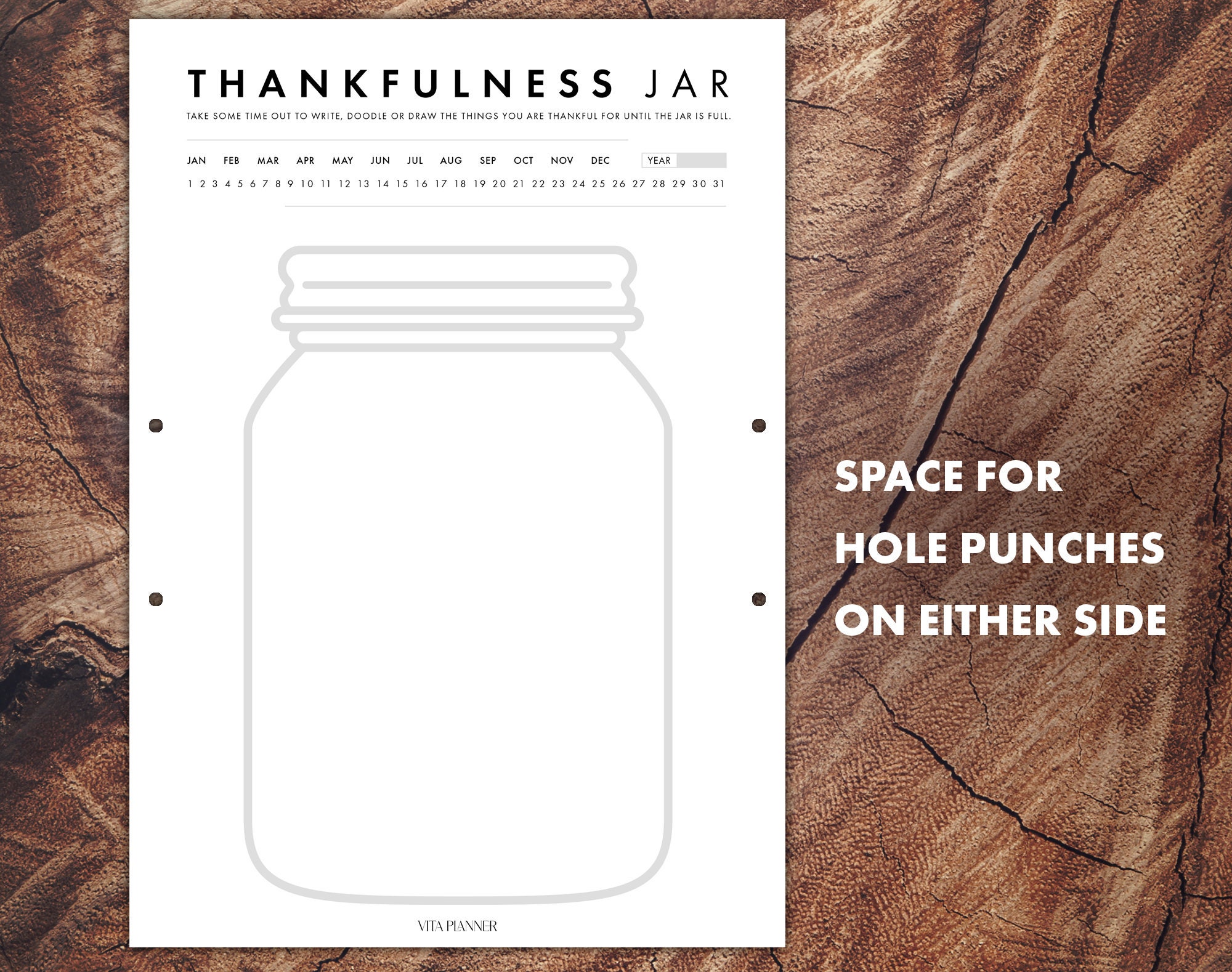 Thankfulness Jar, Gratitude Jar, A4/A5 DIGITAL + PRINTABLE, Gratitude ...