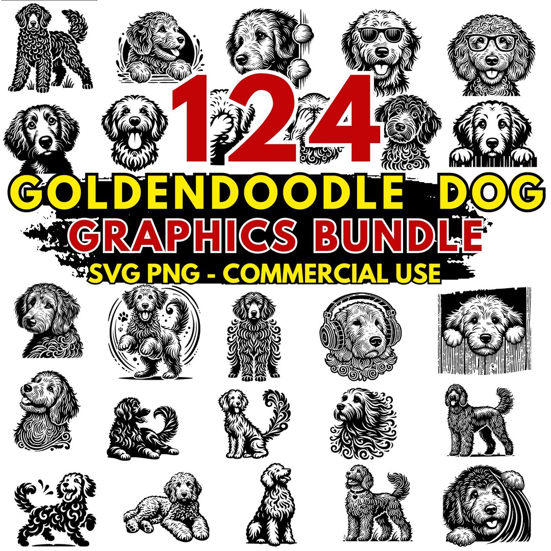 Goldendoodle SVG Bundle | Dog Lover Designs Svg Dxf Png Eps Instant ...