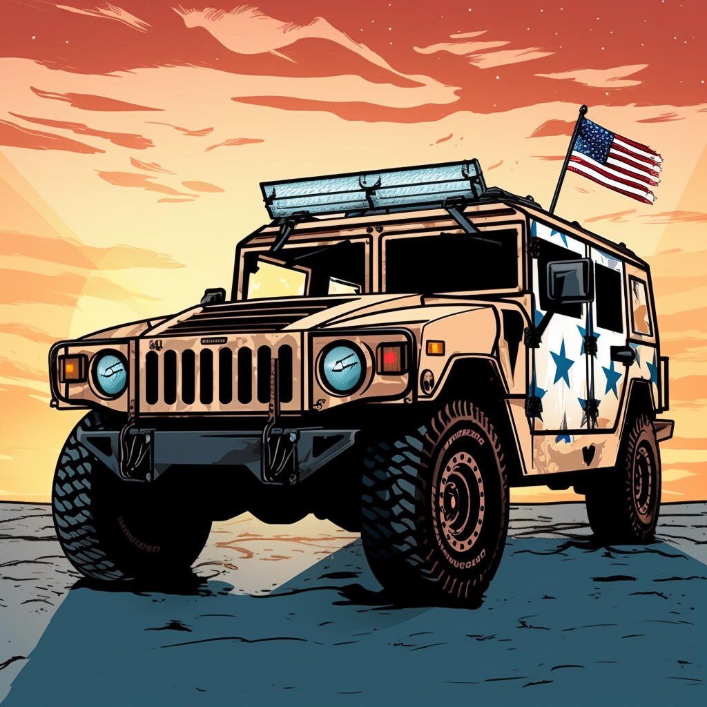 Humvee PNG Sublimation Design humvee Wrap in Usa Flag Instant - Etsy