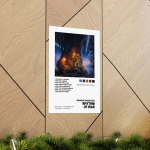Stormlight Archives Poster Rhythm of War Vintage Poster / Cosmere ...