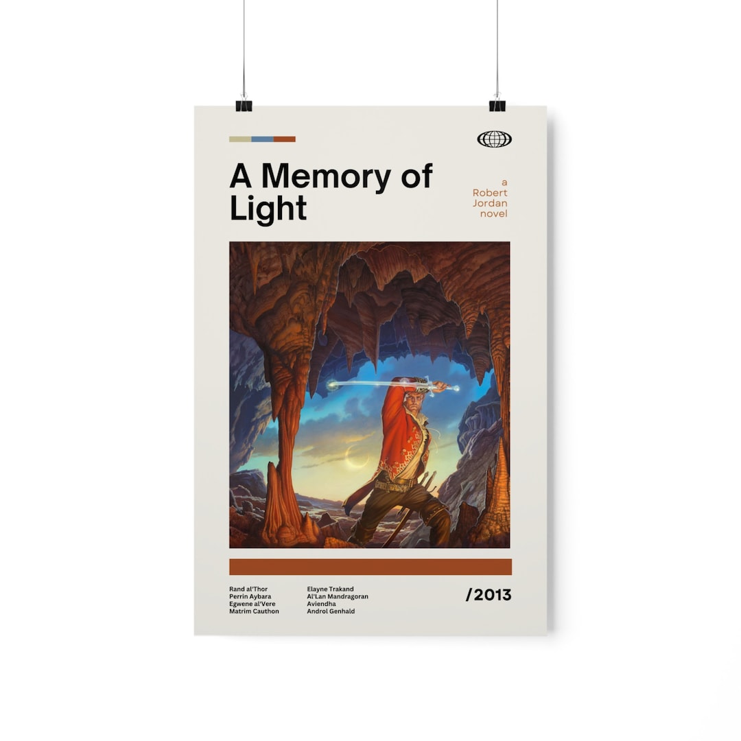 Wheel of Time Poster A Memory of Light / Home Office Room - Etsy