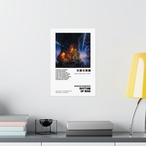 Stormlight Archives Poster Rhythm of War Vintage Poster / Cosmere ...