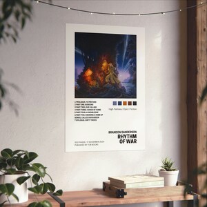 Stormlight Archives Poster Rhythm of War Vintage Poster / Cosmere ...