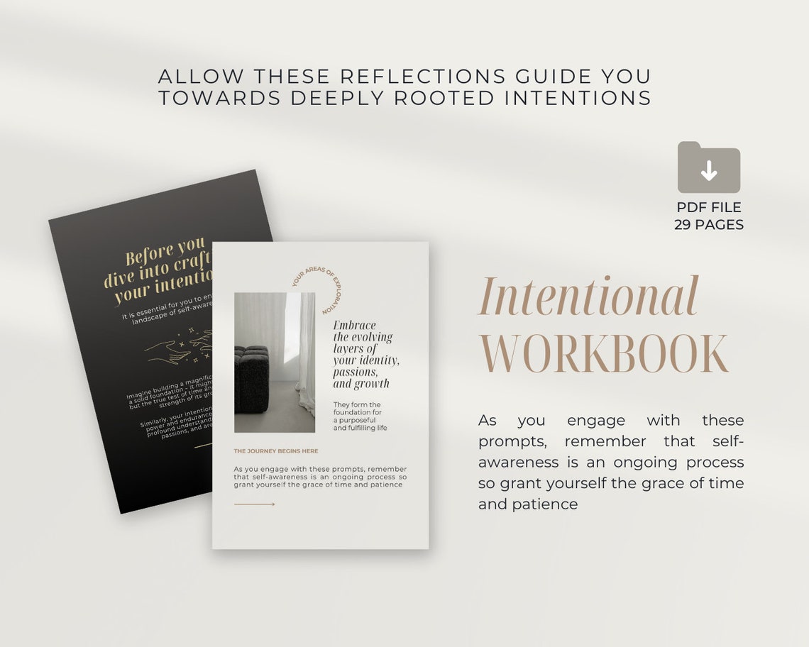 Self-awareness Exploration Workbook, Self-development Journal With ...