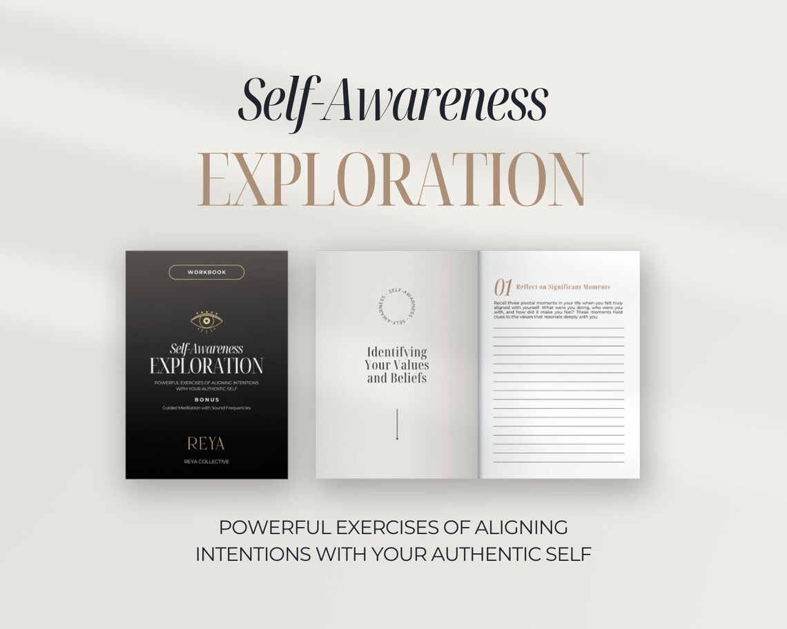 Self-awareness Exploration Workbook, Self-development Journal With ...
