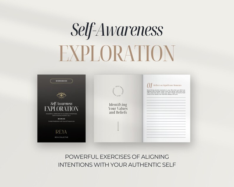 Self-awareness Exploration Workbook, Self-development Journal With ...
