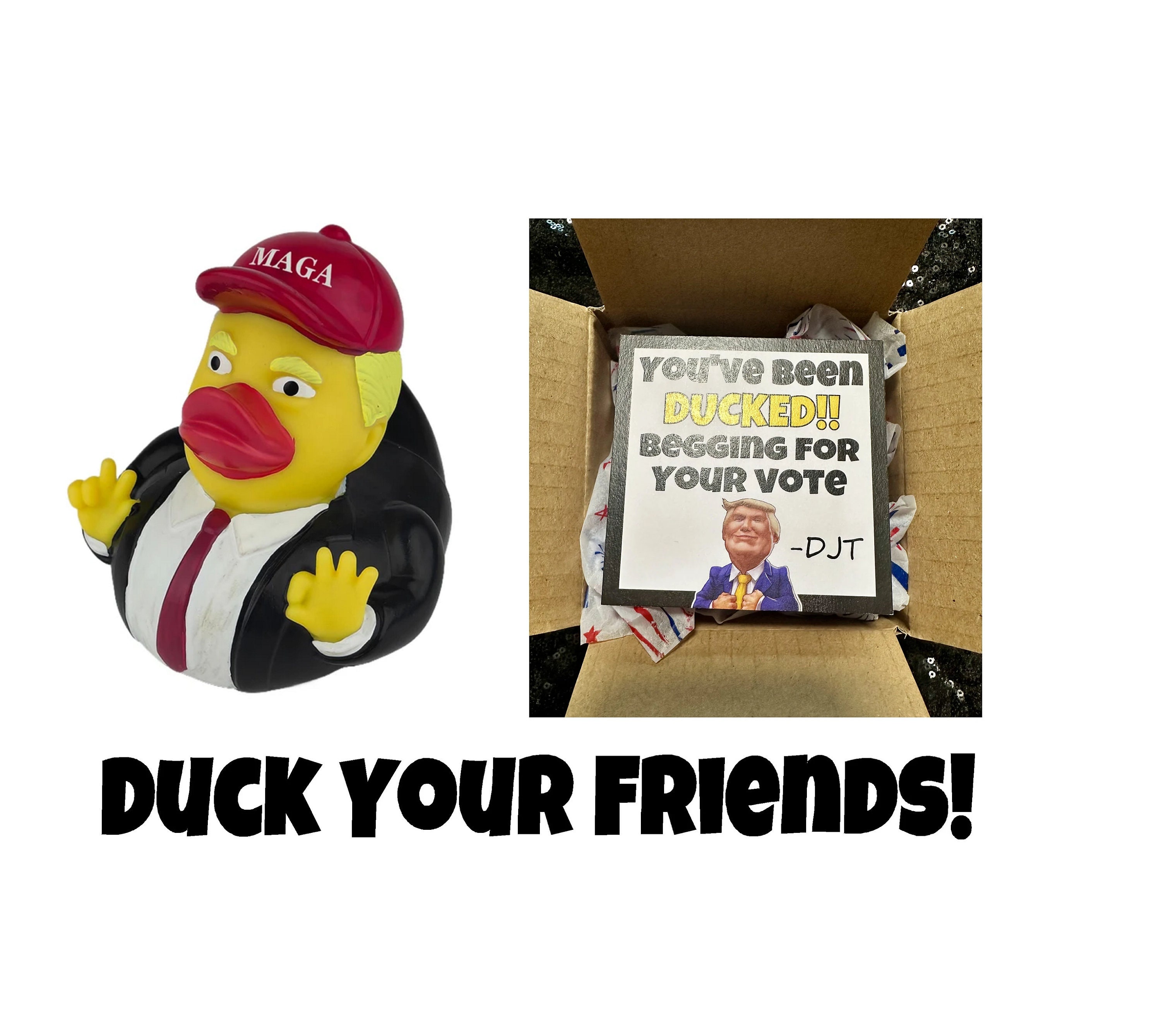 Donald Trump Rubber Duck Ducky-let's Go Brandon MAGA Collectible - Etsy