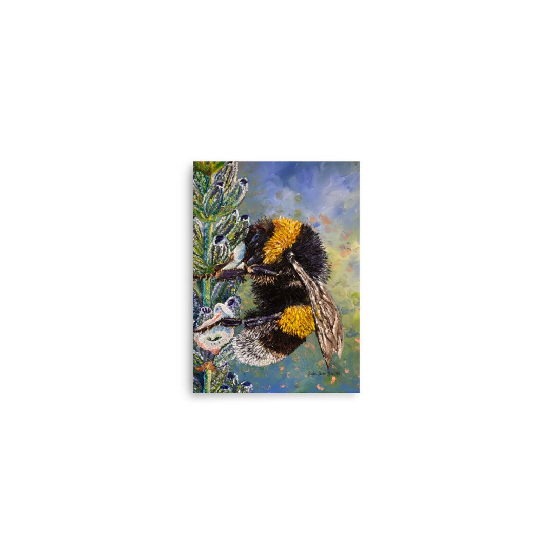Lavenders Allure Poster Wall Art, Poster Print Canvas, Bee Wall Decor ...