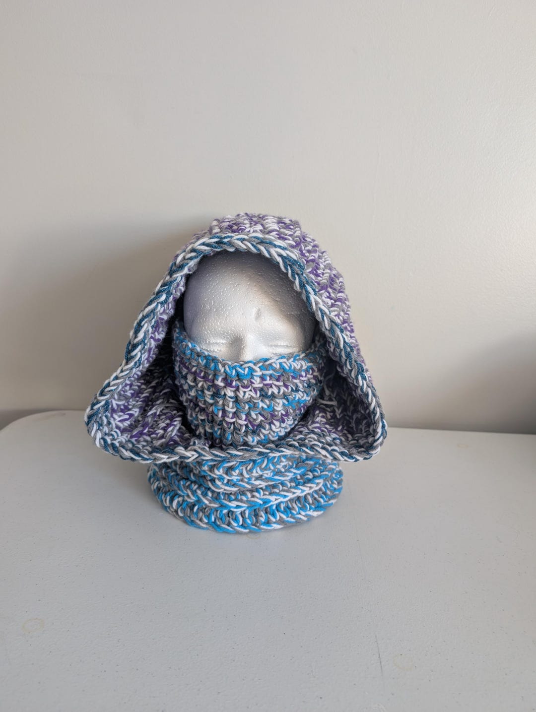 Cowl With Face Mask - Etsy