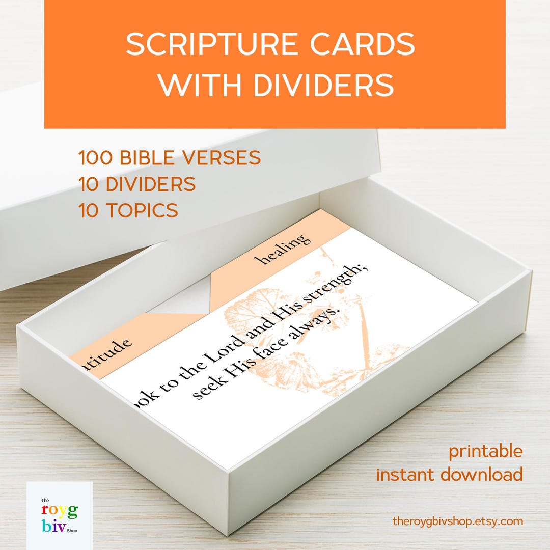 Printable Mini Scripture Cards Set, Bible Journaling, Scripture Gifts ...
