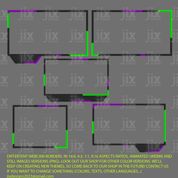 Vertical Webcam Border - Etsy