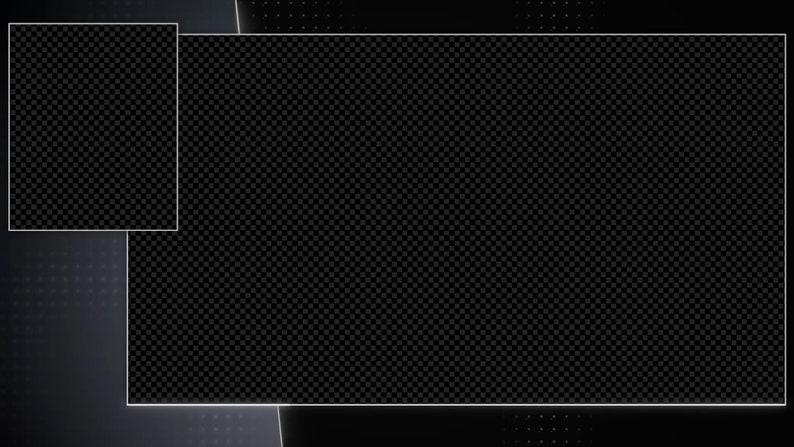Silver and Dark Theme for Twitch, OBS, Grey, Black, Minimal, Screen ...