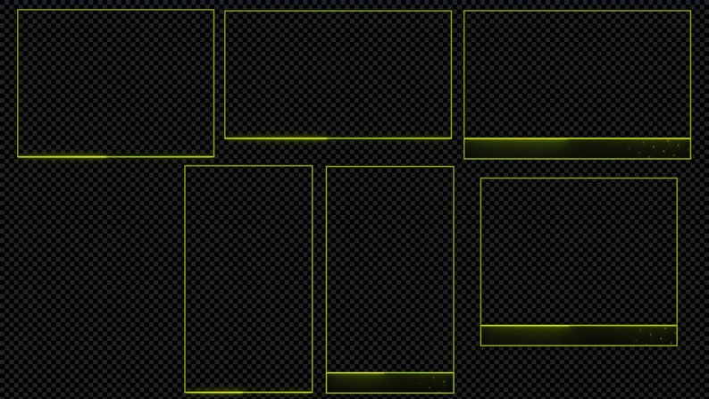 Blue Green and Dark Theme for Twitch, OBS, Black, Minimal, Screen ...