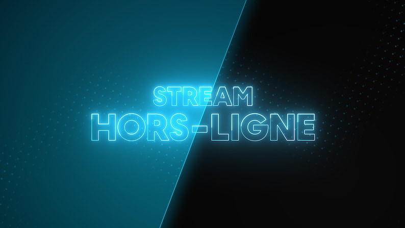 Thème Bleu Et Sombre En Française for Twitch OBS Noir - Etsy