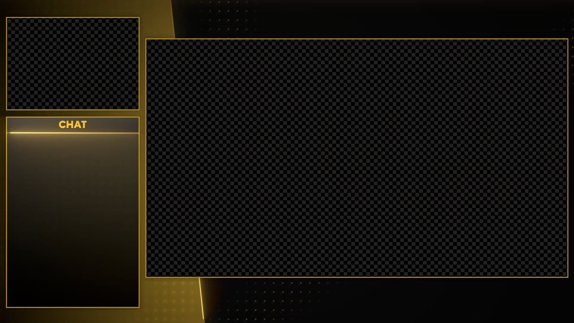 Gold and Dark Theme for Twitch, OBS, Golden, Black, Minimal, Screen ...