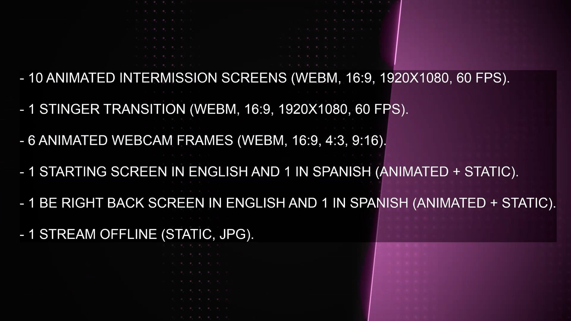 Pink Theme for Twitch, OBS, Pink, Dark, Black, Minimal, Screen, Overlay ...