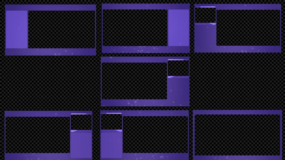 Purple Theme for Twitch, OBS, Cute, Pink, Minimal, Screen, Overlay ...