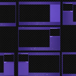 Purple Theme for Twitch, OBS, Cute, Pink, Minimal, Screen, Overlay ...