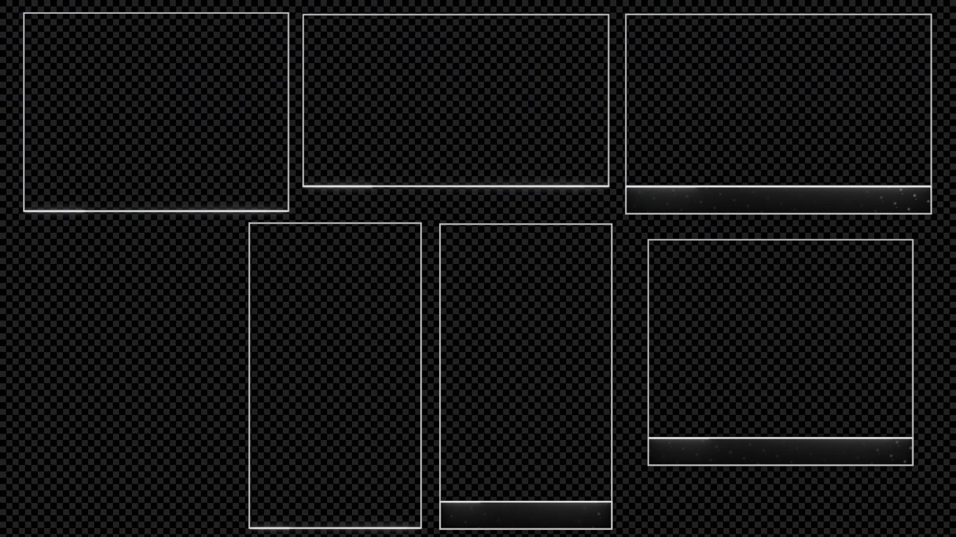 Silver and Dark Theme for Twitch, OBS, Grey, Black, Minimal, Screen ...