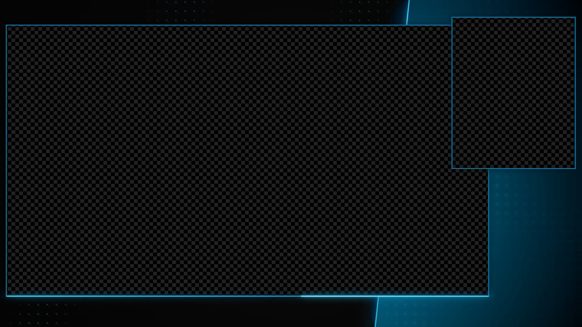Blue and Dark Theme for Twitch, OBS, Black, Minimal, Screen, Overlay ...