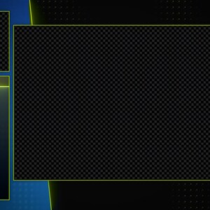 Blue Green and Dark Theme for Twitch, OBS, Black, Minimal, Screen ...