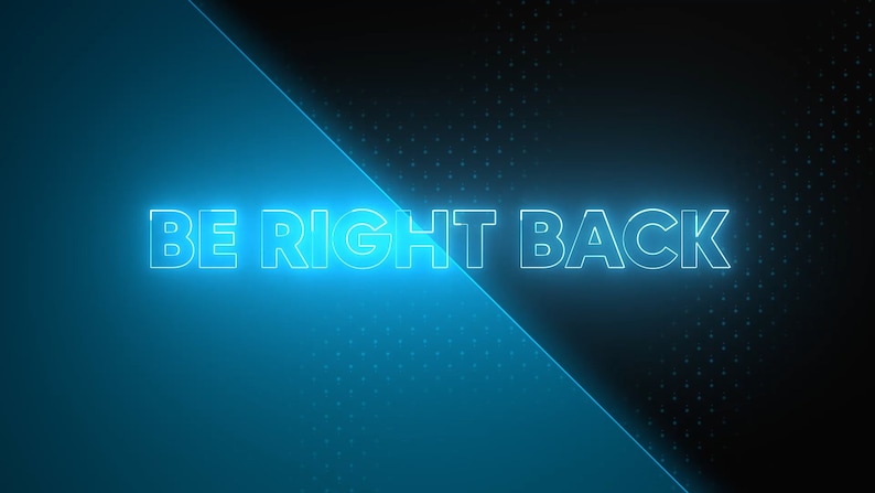 Blue and Dark Theme for Twitch, OBS, Black, Minimal, Screen, Overlay ...