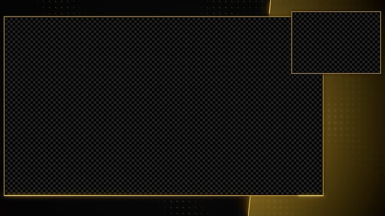 Gold and Dark Theme for Twitch, OBS, Golden, Black, Minimal, Screen ...