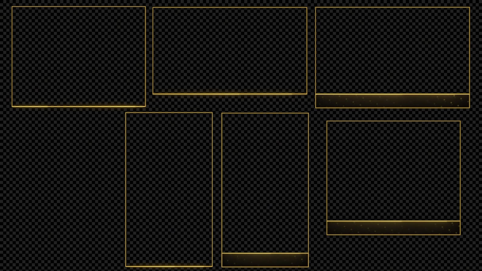 Gold and Dark Theme for Twitch, OBS, Golden, Black, Minimal, Screen ...