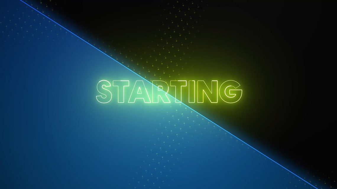 Blue Green and Dark Theme for Twitch, OBS, Black, Minimal, Screen ...