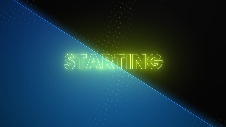 Blue Green and Dark Theme for Twitch, OBS, Black, Minimal, Screen ...