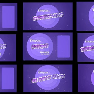Purple Theme for Twitch, OBS, Cute, Pink, Minimal, Screen, Overlay ...