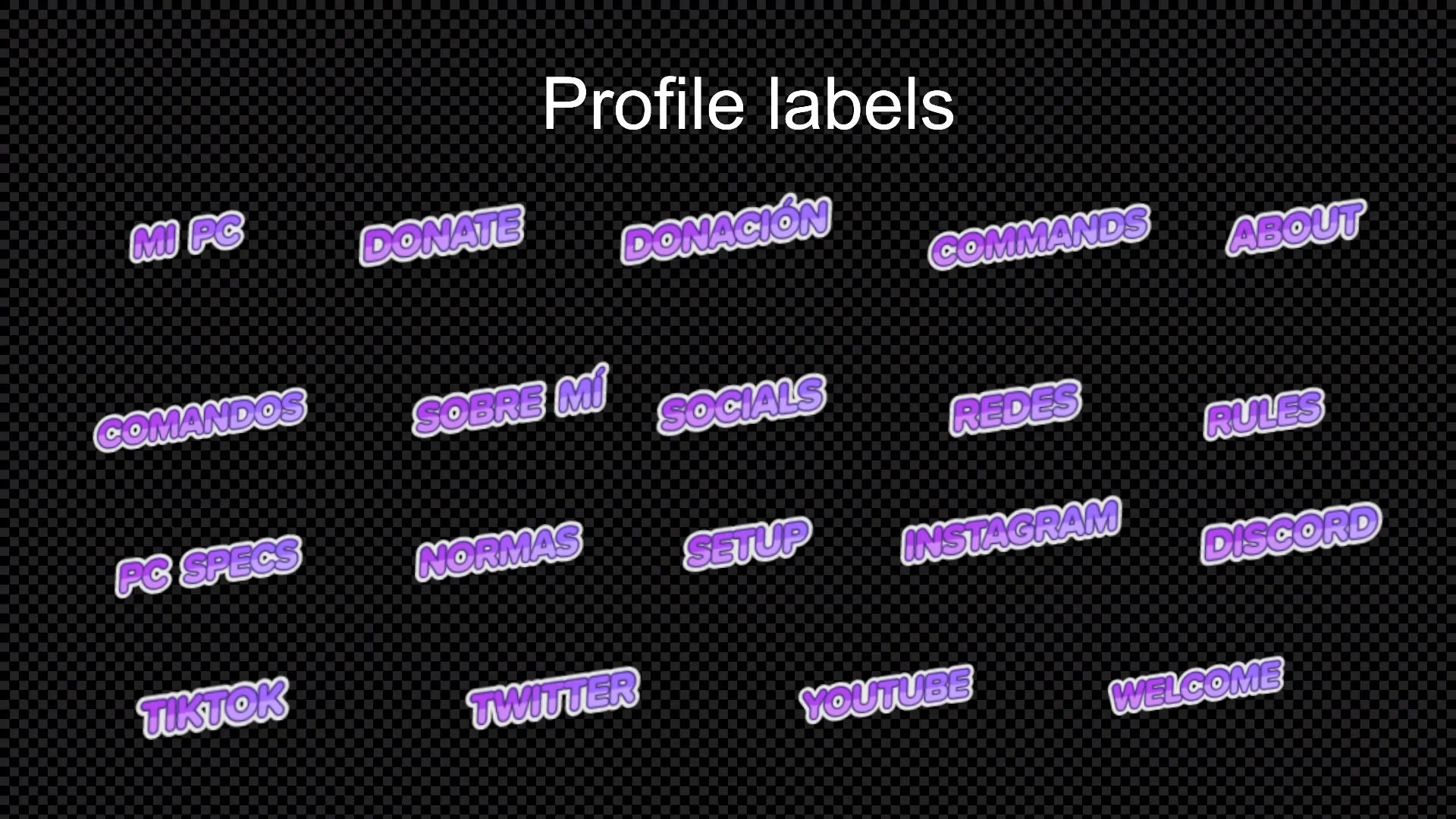 Purple Theme for Twitch, OBS, Cute, Pink, Minimal, Screen, Overlay ...