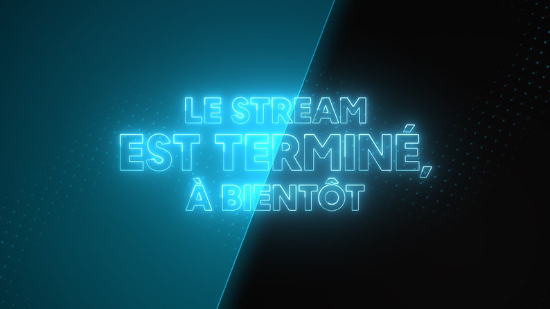 Thème Bleu Et Sombre En Française for Twitch OBS Noir - Etsy