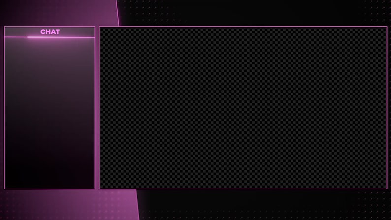 Pink Theme for Twitch, OBS, Pink, Dark, Black, Minimal, Screen, Overlay ...