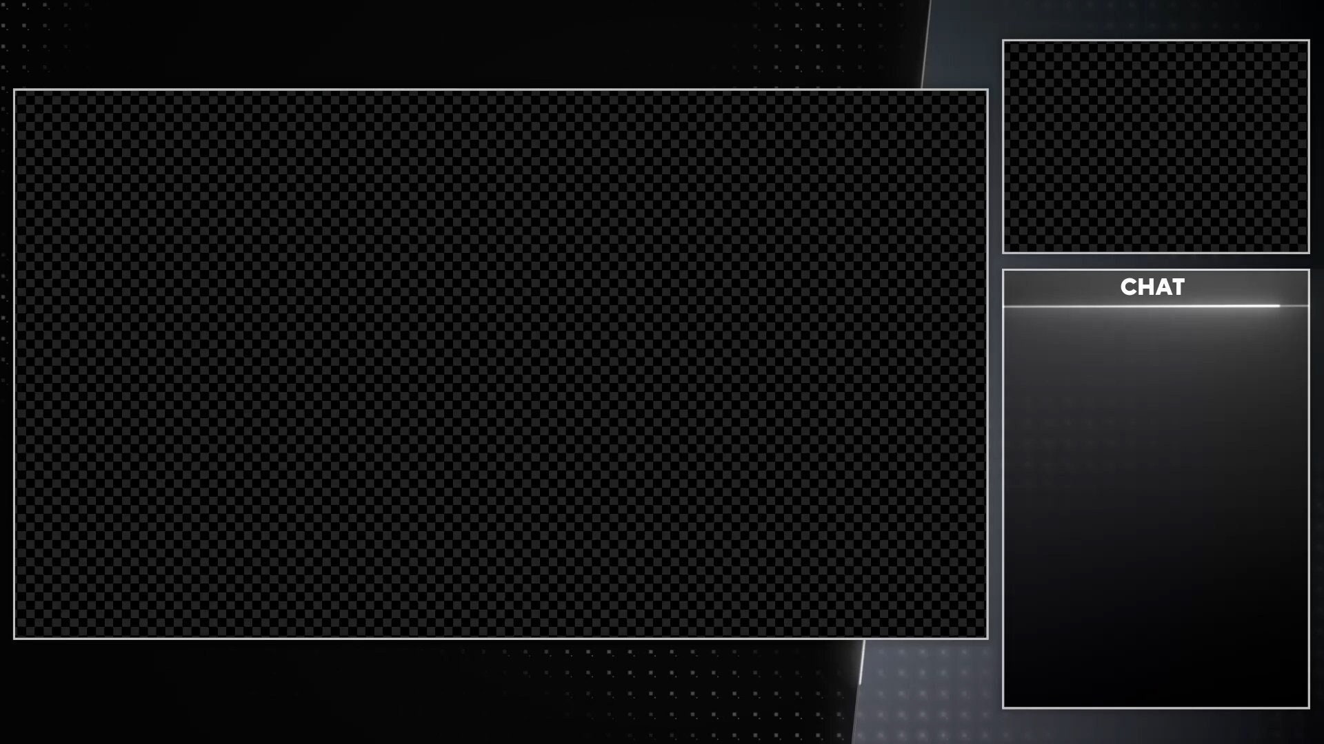 Silver and Dark Theme for Twitch, OBS, Grey, Black, Minimal, Screen ...