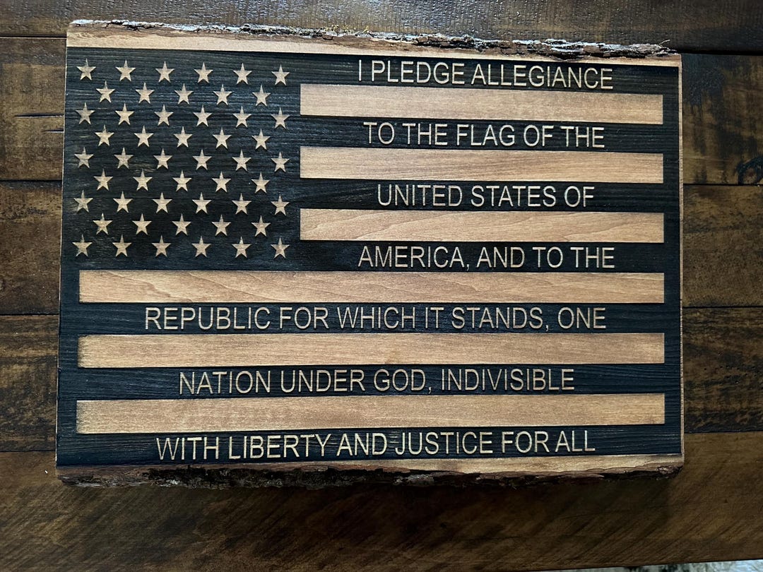 Pledge of Allegiance Flag. - Etsy