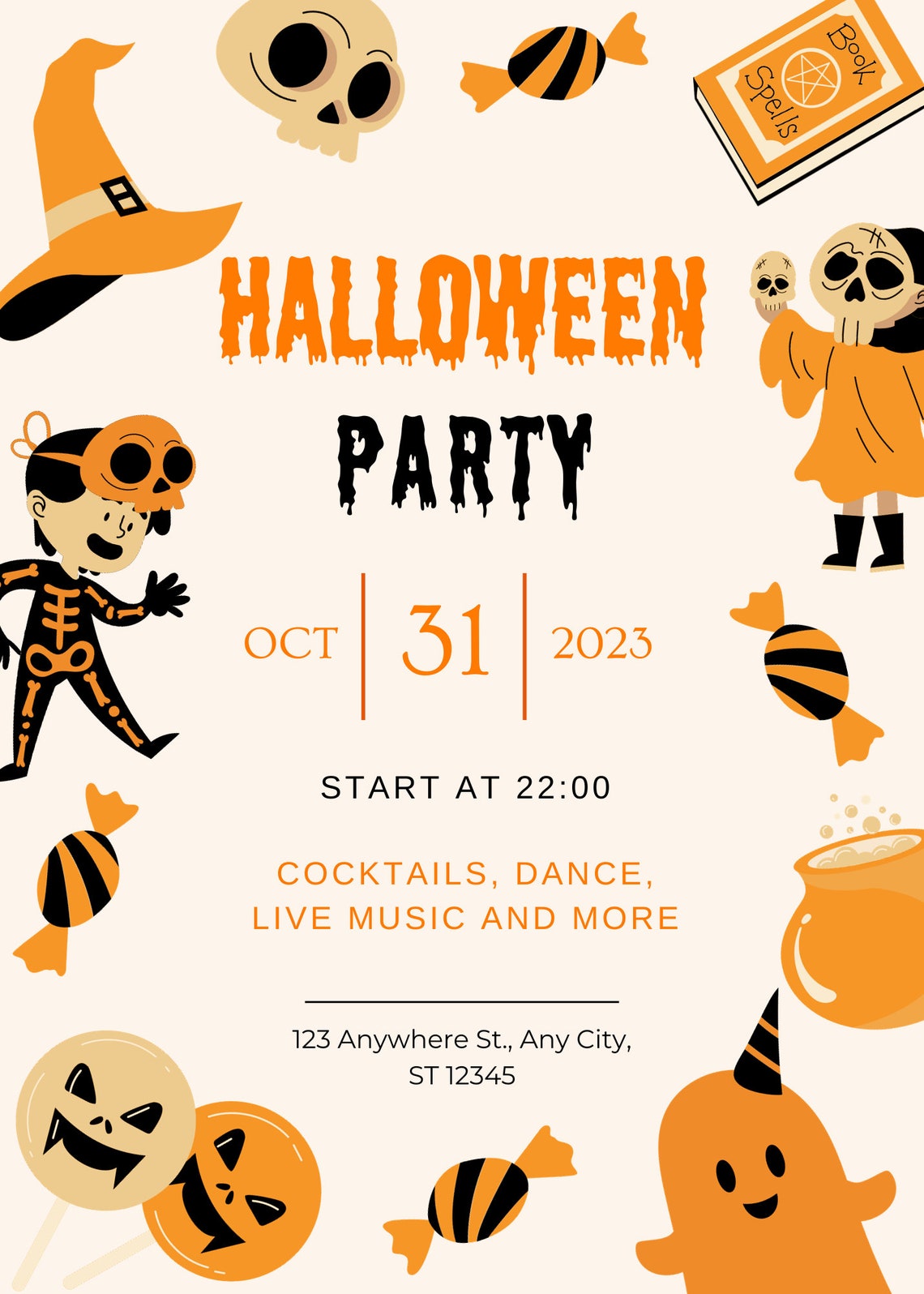 Editable Adult Halloween Party Invitation Halloween Costume - Etsy
