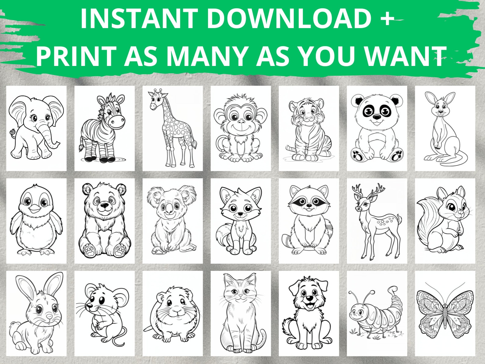 52 Coloring Pages for Kids | Preschoolers | Toddlers | Simple Coloring ...