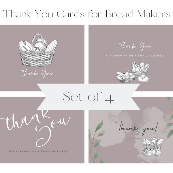 Bread Thank You Card - Etsy