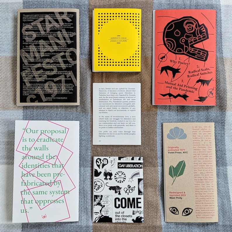 Queer and Trans Zine Collection Bundle Includes 7 Zines Lesbian Poetry ...