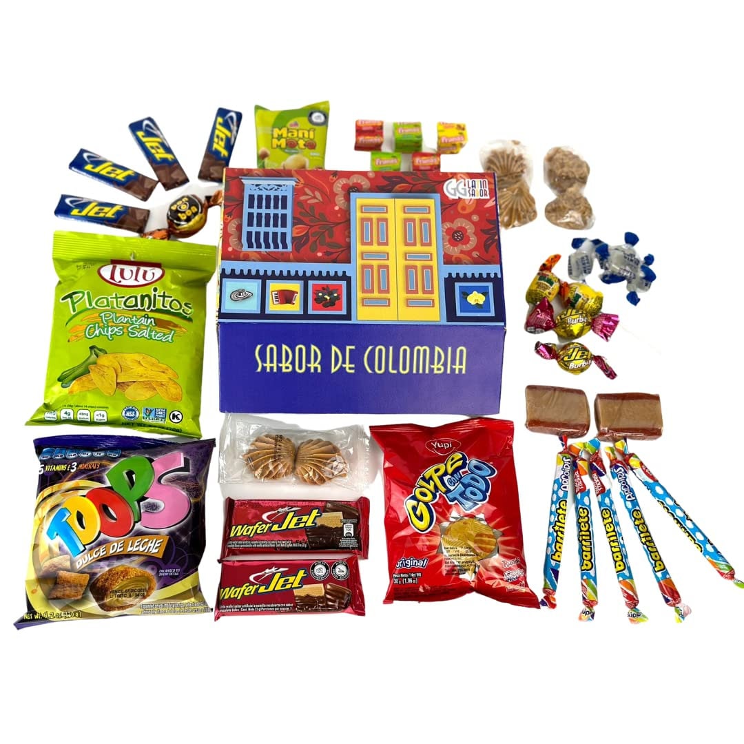 Colombian Candy Food Sweet Snacks Gift Crate Box Dulces Colombianos ...