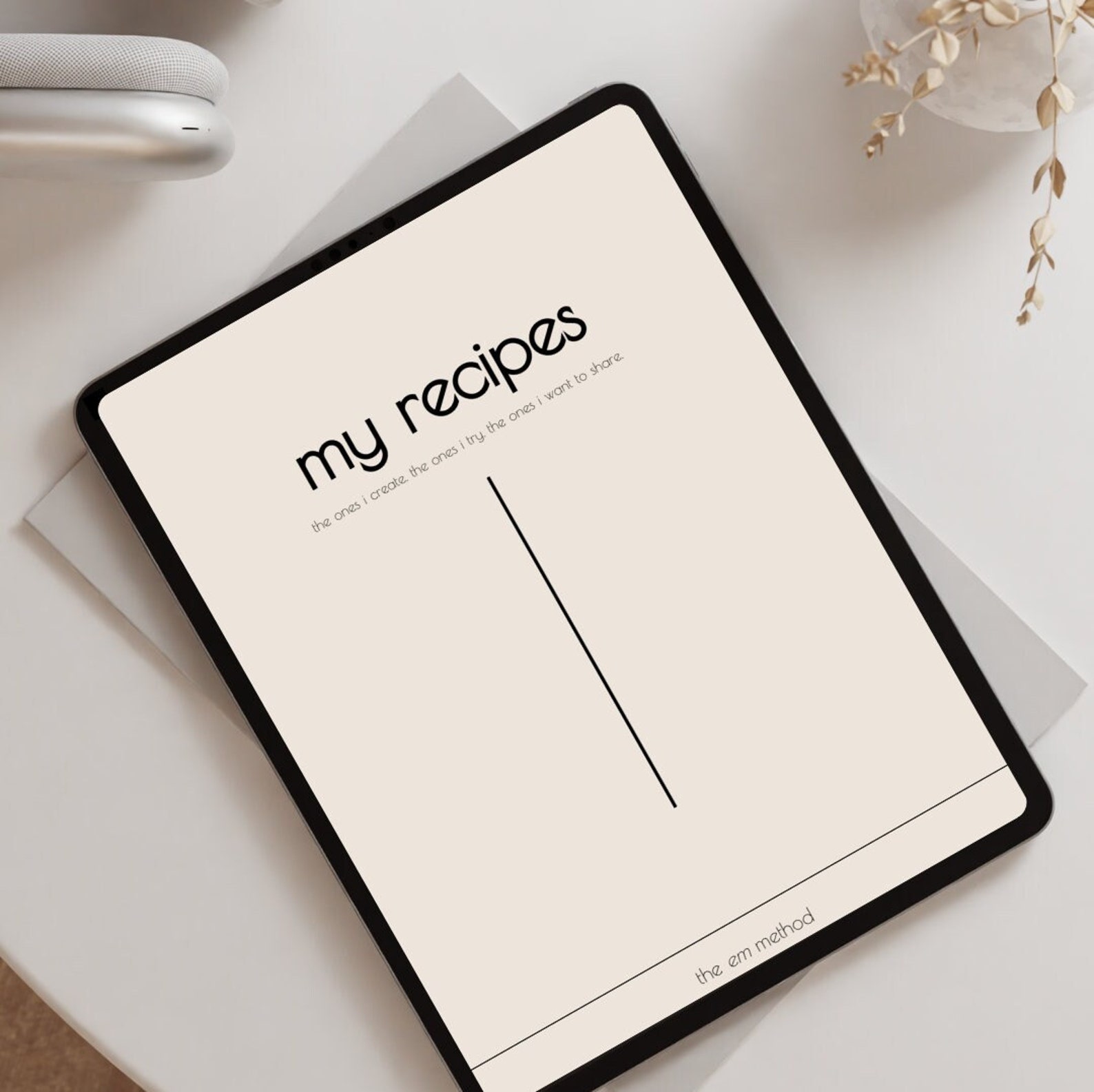 Digital Recipe Book • Digital Planner • Digital Template Goodnotes ...
