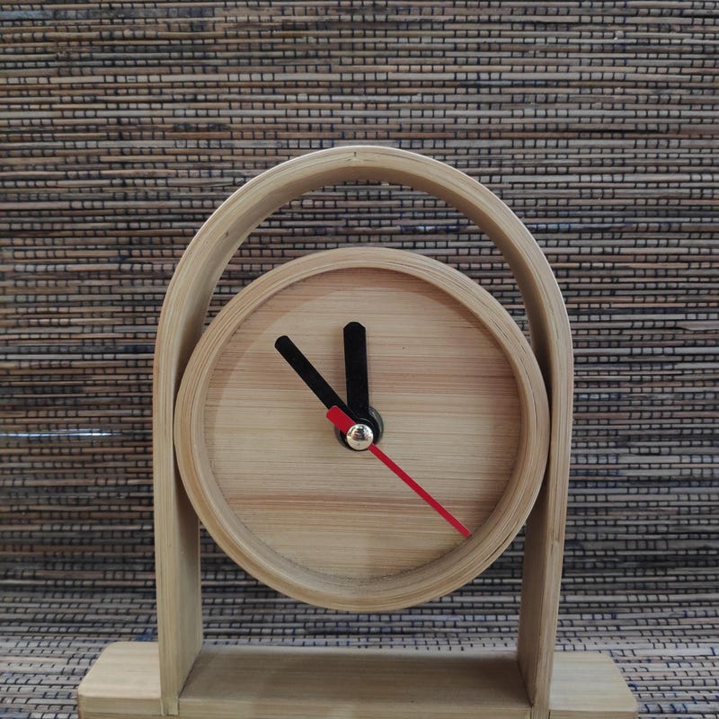 Bamboo Clock - Etsy