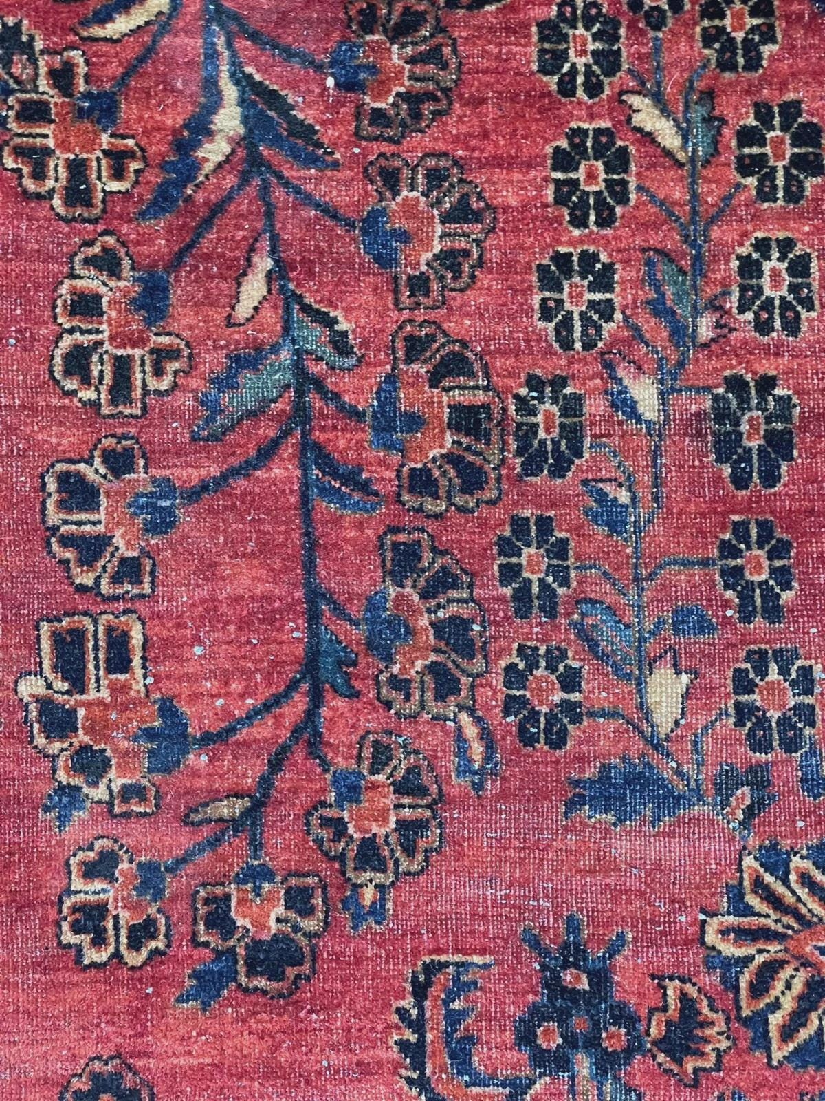 Vintage Rug - 1890s Antique Oriental Rug - Handmade Carpet - 10 X 13.6 ...