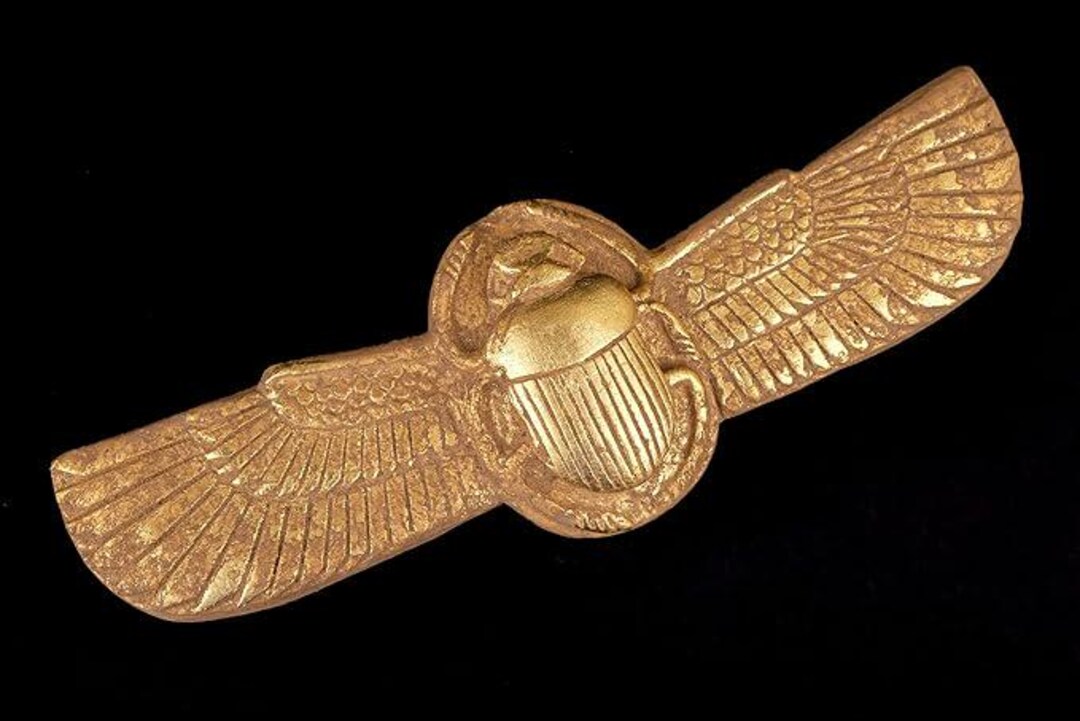 Handmade the Winged Scarab Beetle Khepri : Ancient Egypt , Replica ...