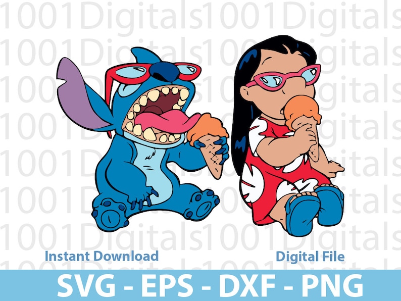 Lilo and Stitch Svg, Cute Friends Svg, Lilo and Stitch Clipart, Lilo ...