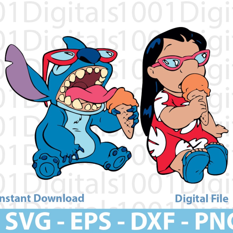 Lilo and Stitch Eating - Etsy